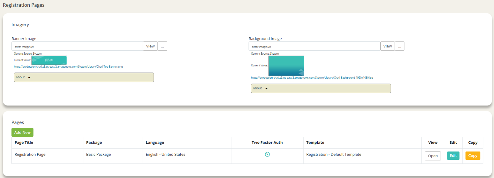 How to set up a registration page - Chati Support
